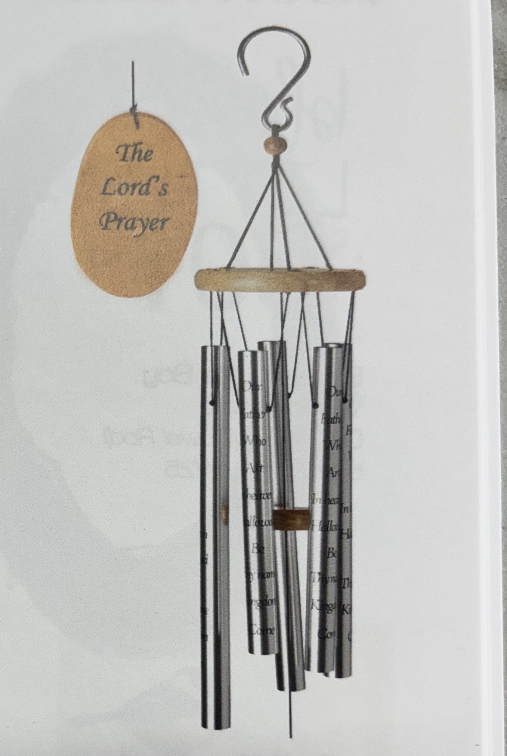 40" Silver Windchimes with Saying – Leggs Manufacturing