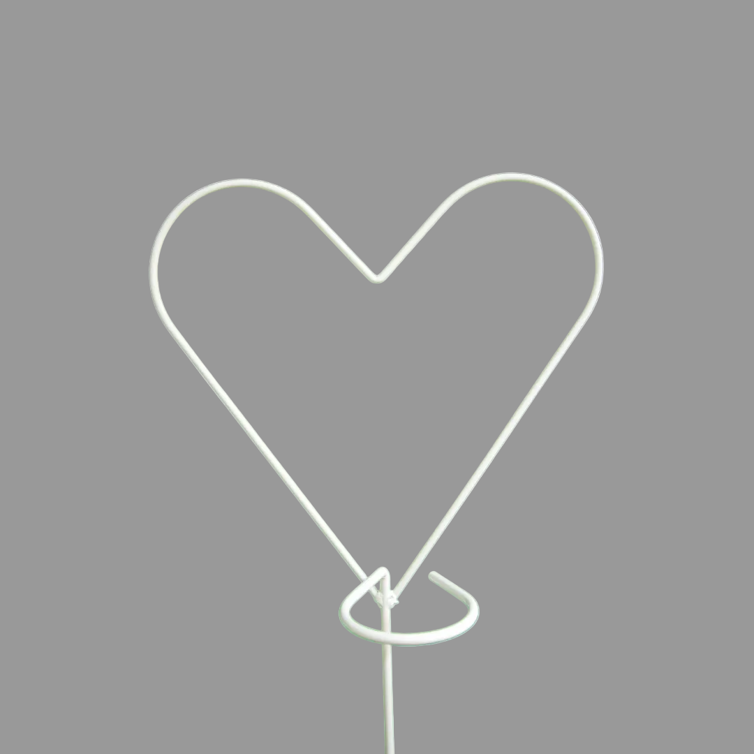 Heart Cemetery Flower Stand – 28" USA Steel (White) | Legg's – Leggs ...